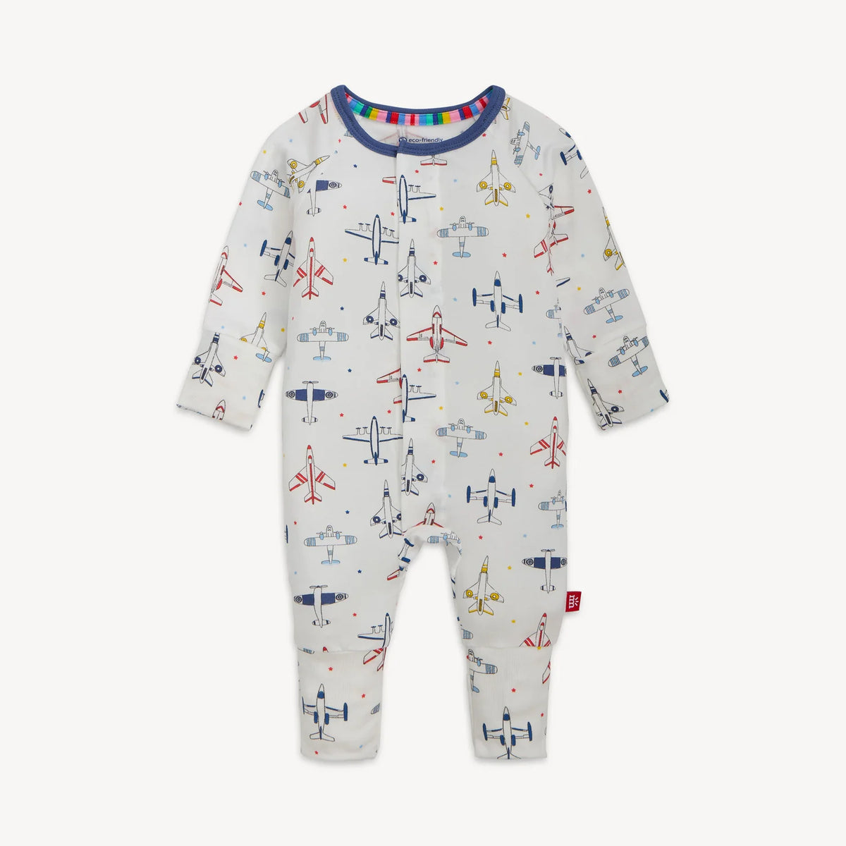 Magnetic Convertible Coverall- Just Plane Fun – Cheeky Baby Boutique Rome